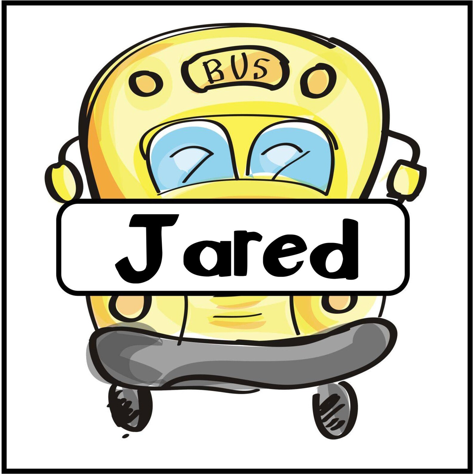 Bus School Tag Templates-perfect for the Classroom-teacher-student ...