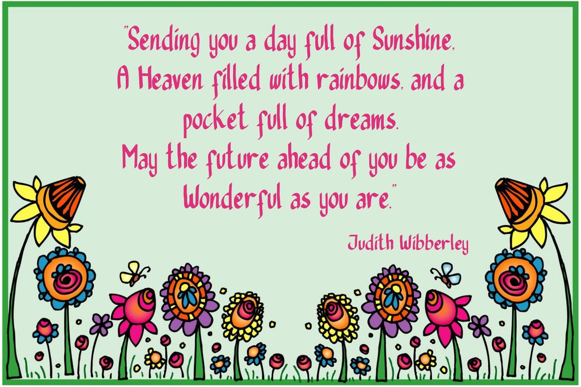 SUNSHINE CARD TEMPLATES-6 Different Designs to Cheer Someone - Etsy