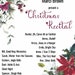 CHRISTMAS RECITAL PROGRAM and Comment Card-pretty Poinsettia Frame ...