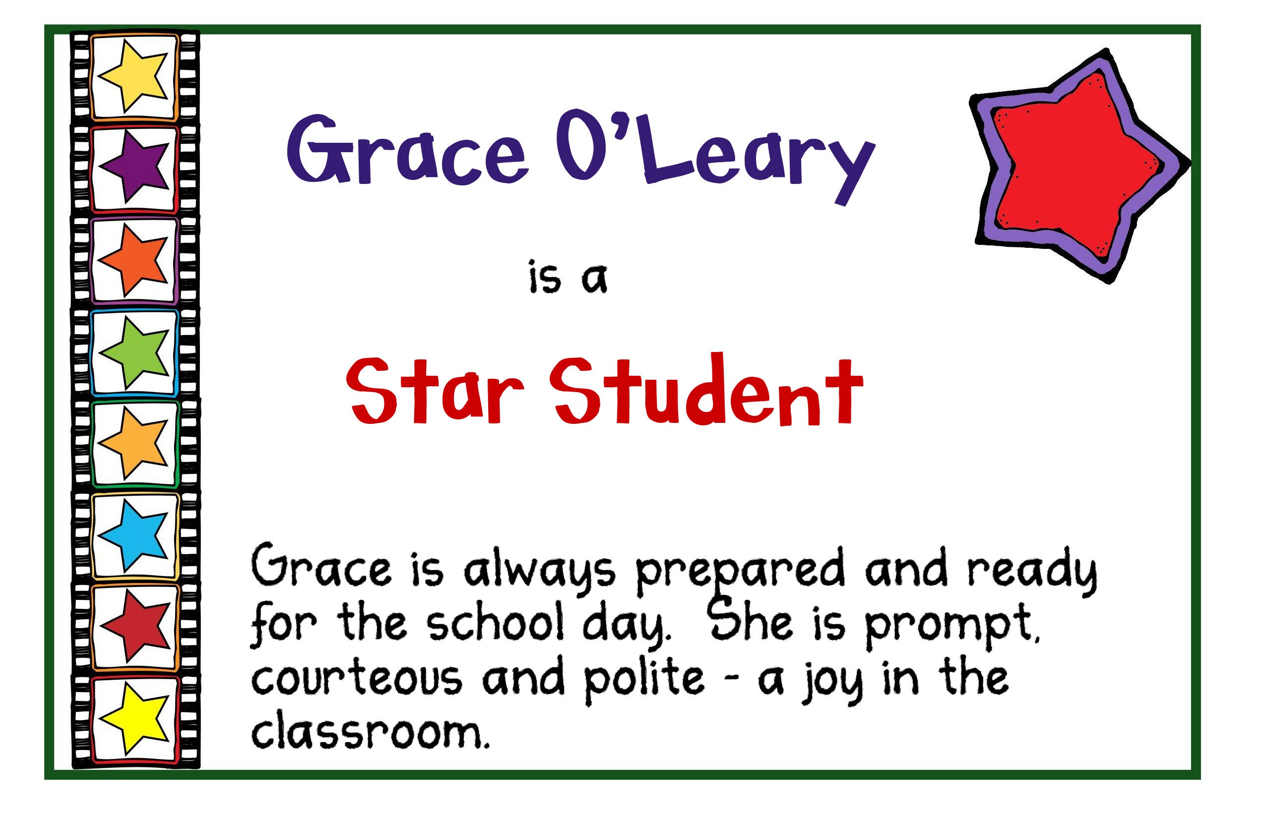 Award Certificate Templates-star Theme-student Recognition-editable ...