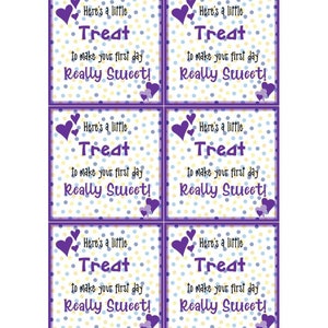 Welcome Back to School Treat or Favor Tag-really Sweet-instant Download ...