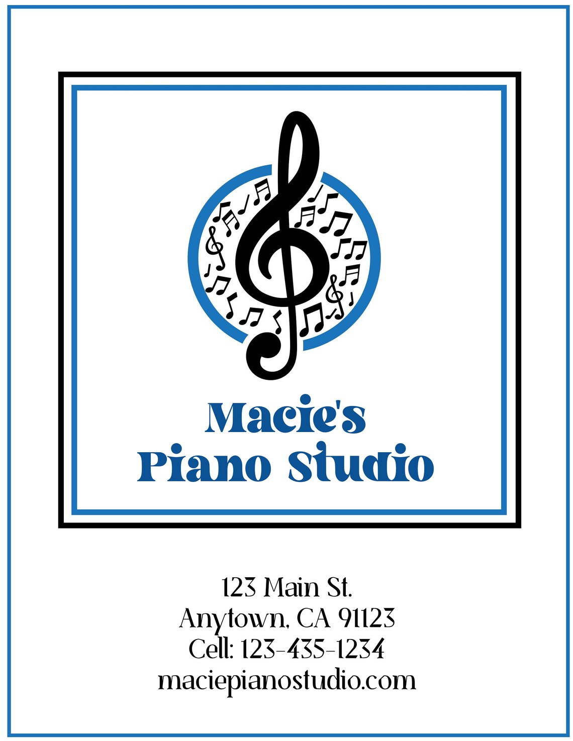 PIANO LESSON BINDER Cover Templates-choose From 5 Different - Etsy