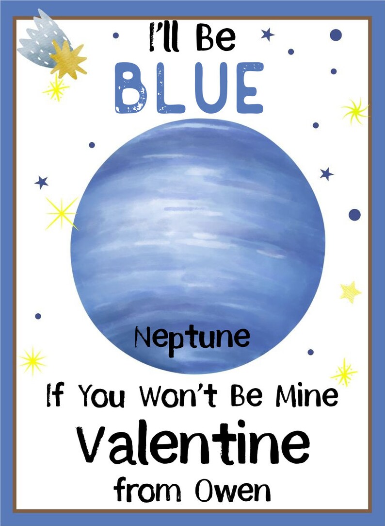 SOLAR SYSTEM Valentines-colorful Planets With Color and White ...
