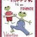 FROG VALENTINE CARD Templates for Kids-valentines Day Cards - Etsy