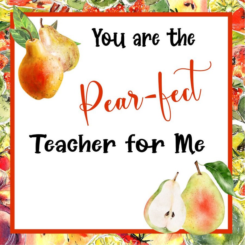 TEACHER APPRECIATION Gift Tags for Teachers -staff-personnel-others ...