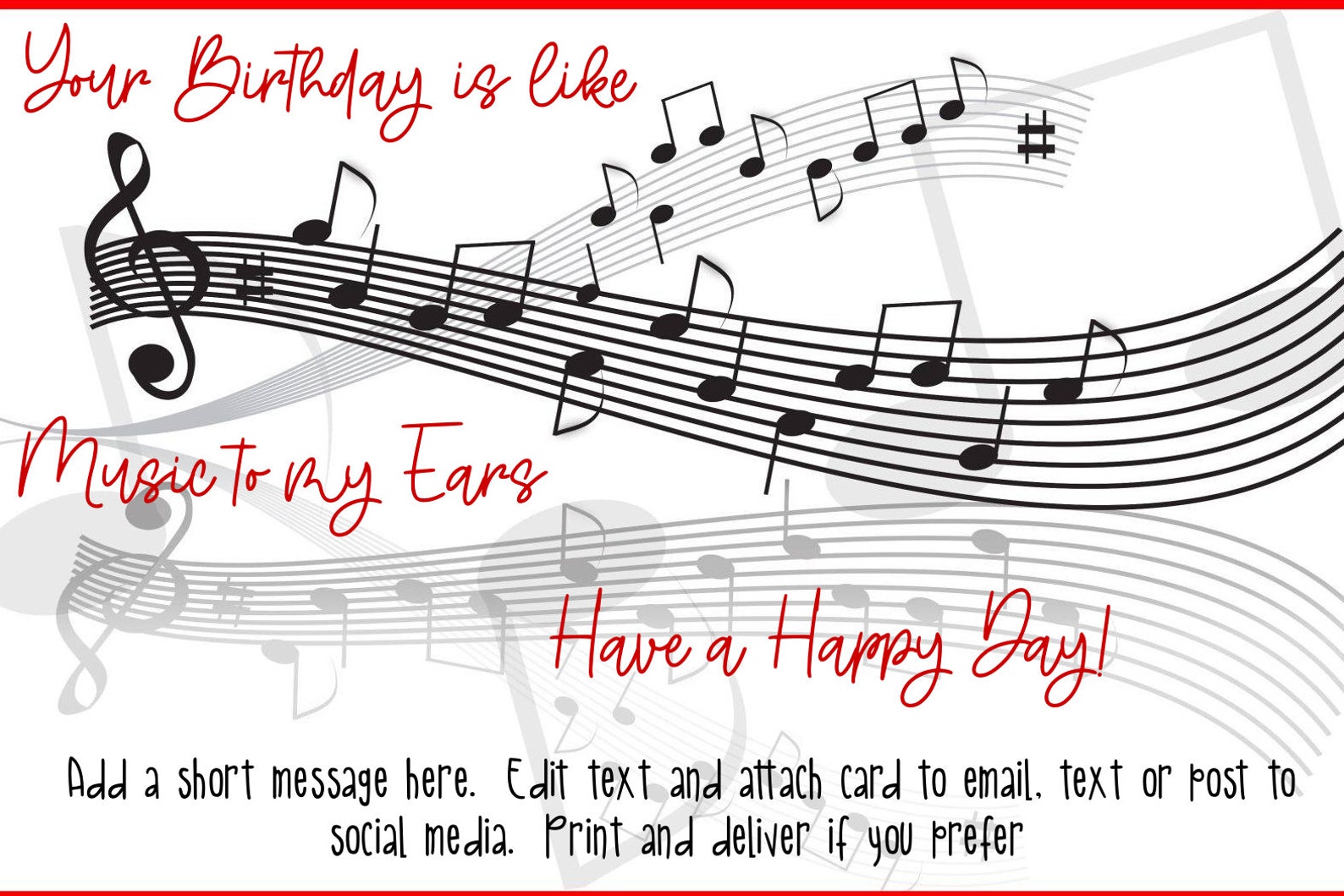 Musical Postcards for Teachers-students-music Lovers-instant Download ...