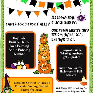 Halloween Carnival Fundraiser-fall Festival-autumn Fest-editable Flyer ...