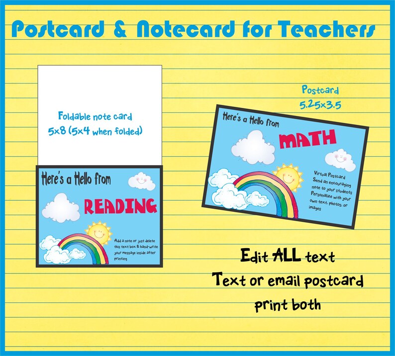 SCHOOL SUBJECT CARDS for Teachers-any Subject-7 Designs-14 - Etsy