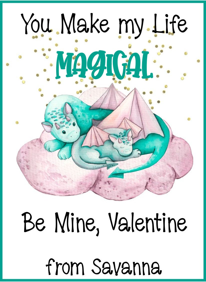 Dragon Valentine Cards, Fantasy Valentines (digital or Printable ...