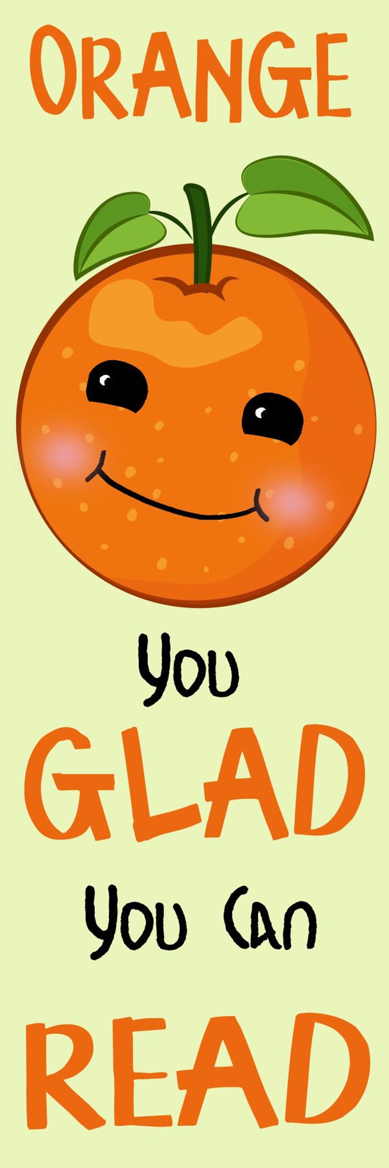 CUTE FRUITY BOOKMARK Templates to Encourage Reading-banana-strawberry ...