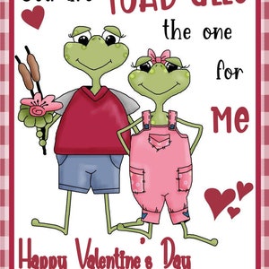 FROG VALENTINE CARD Templates for Kids-valentines Day Cards - Etsy