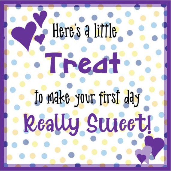Welcome Back to School Treat or Favor Tag-really Sweet-instant Download ...