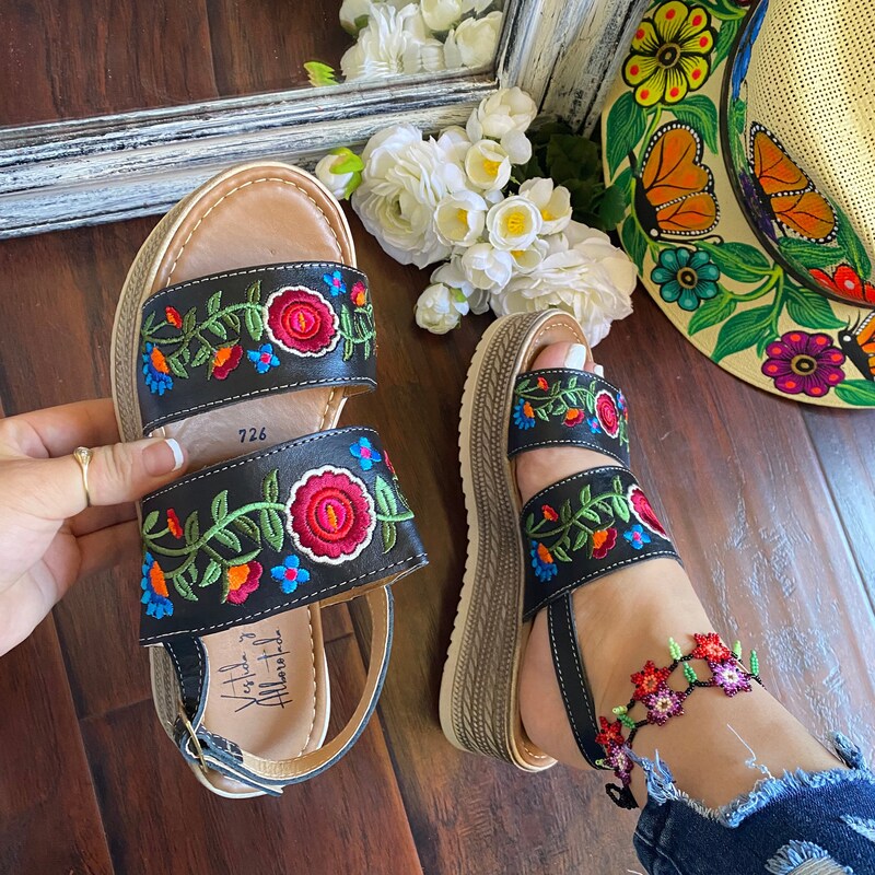 Leather Chanclas Shoes - Etsy