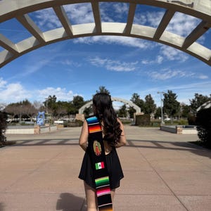 Floral Embroidered Sarape Mexican Graduation Stole.graduation Stash ...