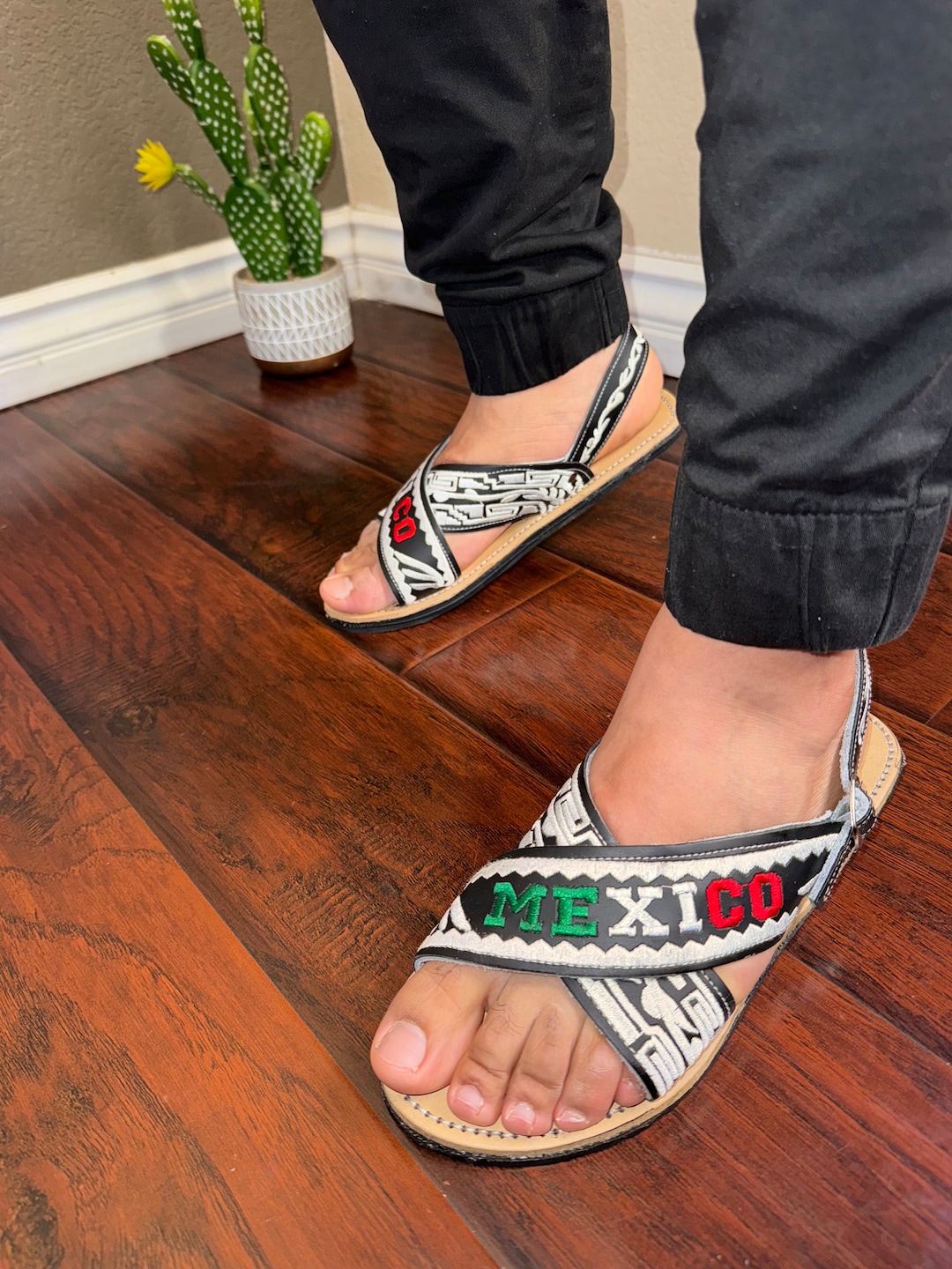 Mens Handmade Leather Huaraches: Mexican Cross Strap Sandals - Etsy