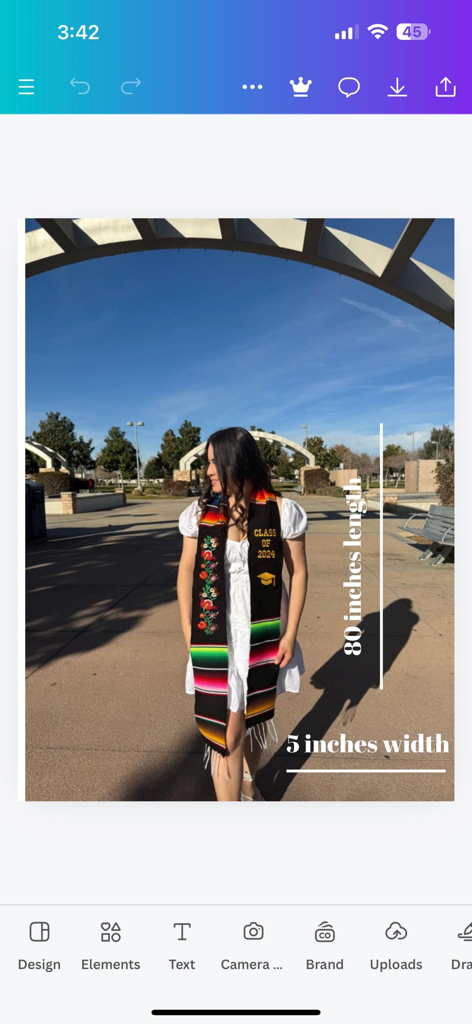 Floral Embroidered Sarape Mexican Graduation Stole.graduation Stash ...