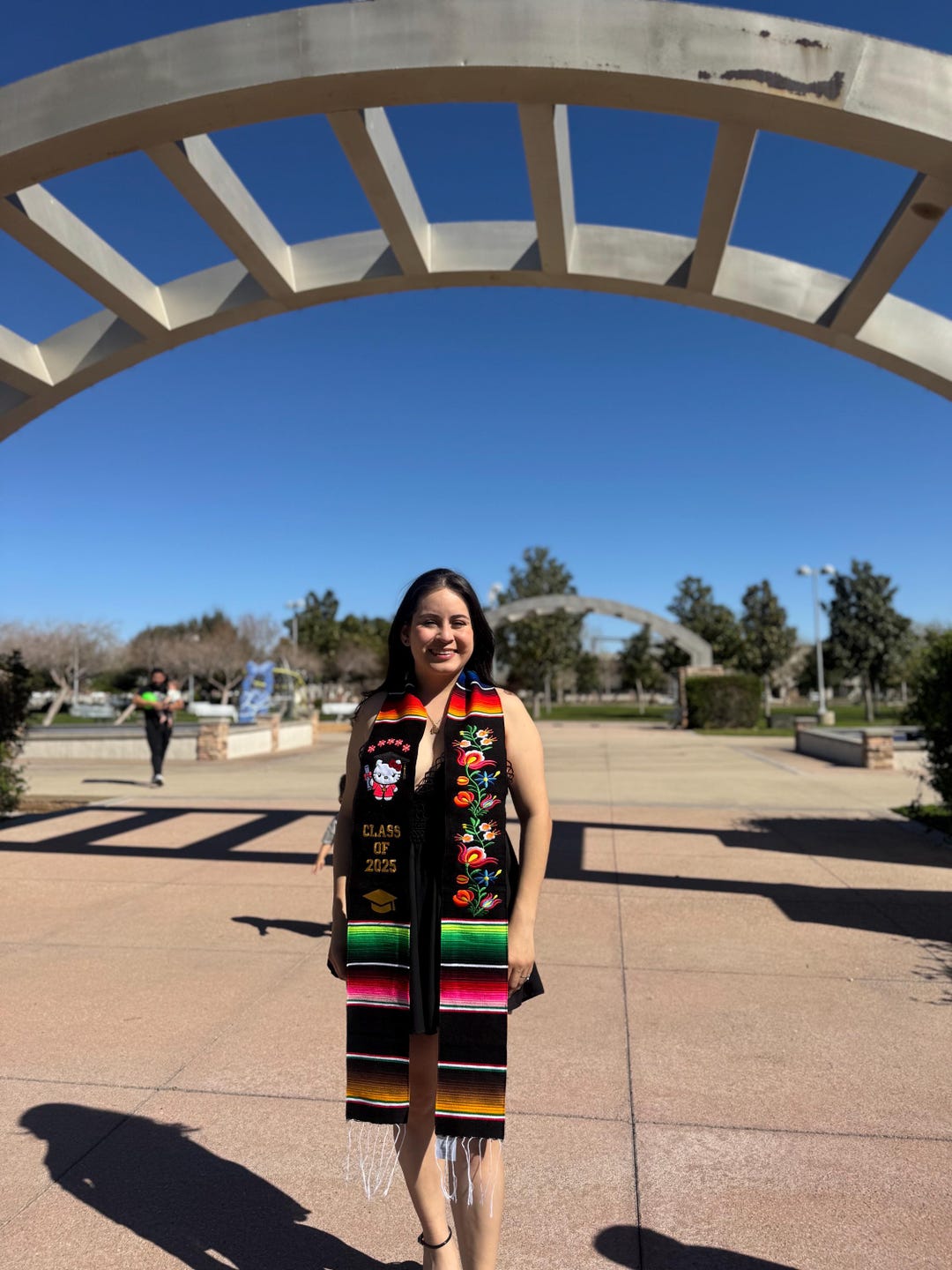 Floral Embroidered Sarape Mexican Graduation Stole.graduation Stash ...