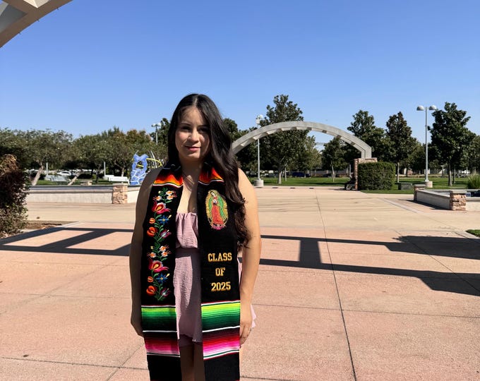 Floral Embroidered Sarape Mexican Graduation Stole.graduation Stash ...