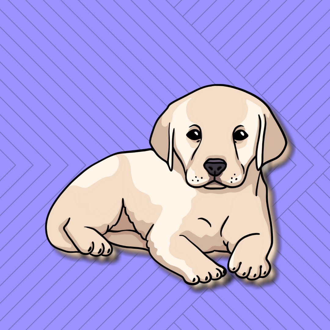 Lab Puppy Cartoon