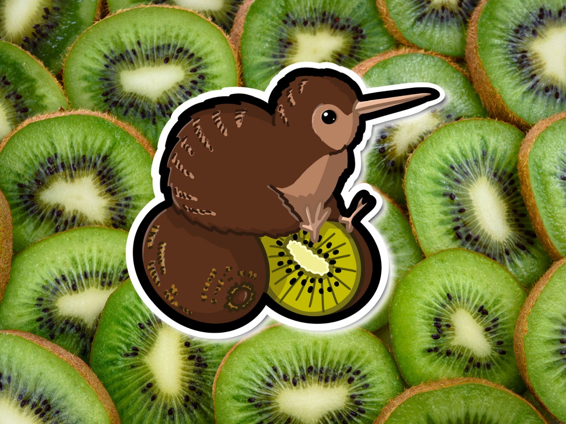 Kiwi Kiwi Sticker-for Laptop, Planner, Phone Case, Journal + by Mega ...