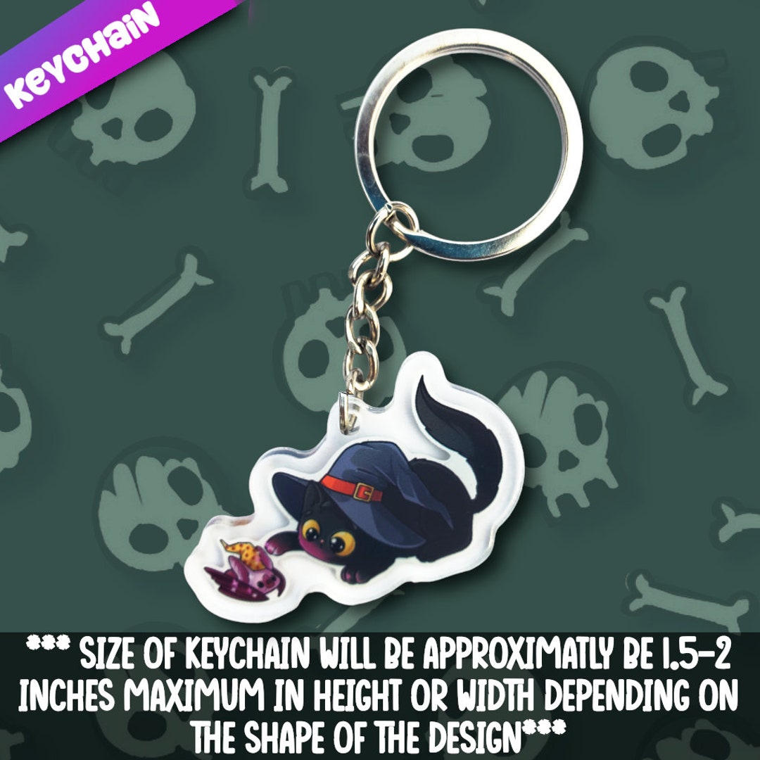 Purrlin- Squeaks the Bat Keychain. Adorable Sassy Keychains to Hang on ...