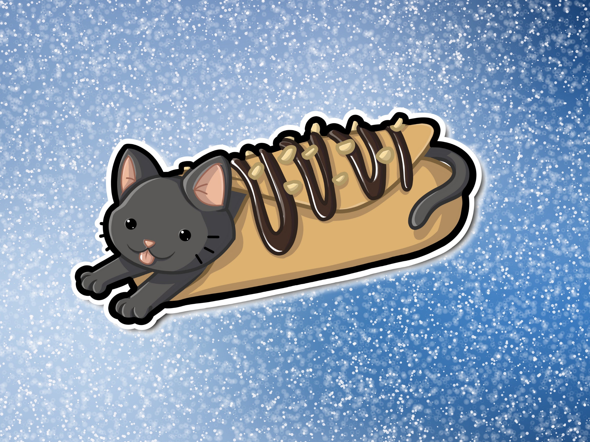 Cute Cannoli Kitty. Super Adorable Kawaii Cat Friend-for Laptop ...