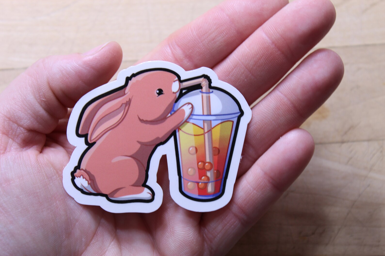 Cute Bunny Rabbit Boba Tea Super Adorable Kawaii Boba Buddy - Etsy