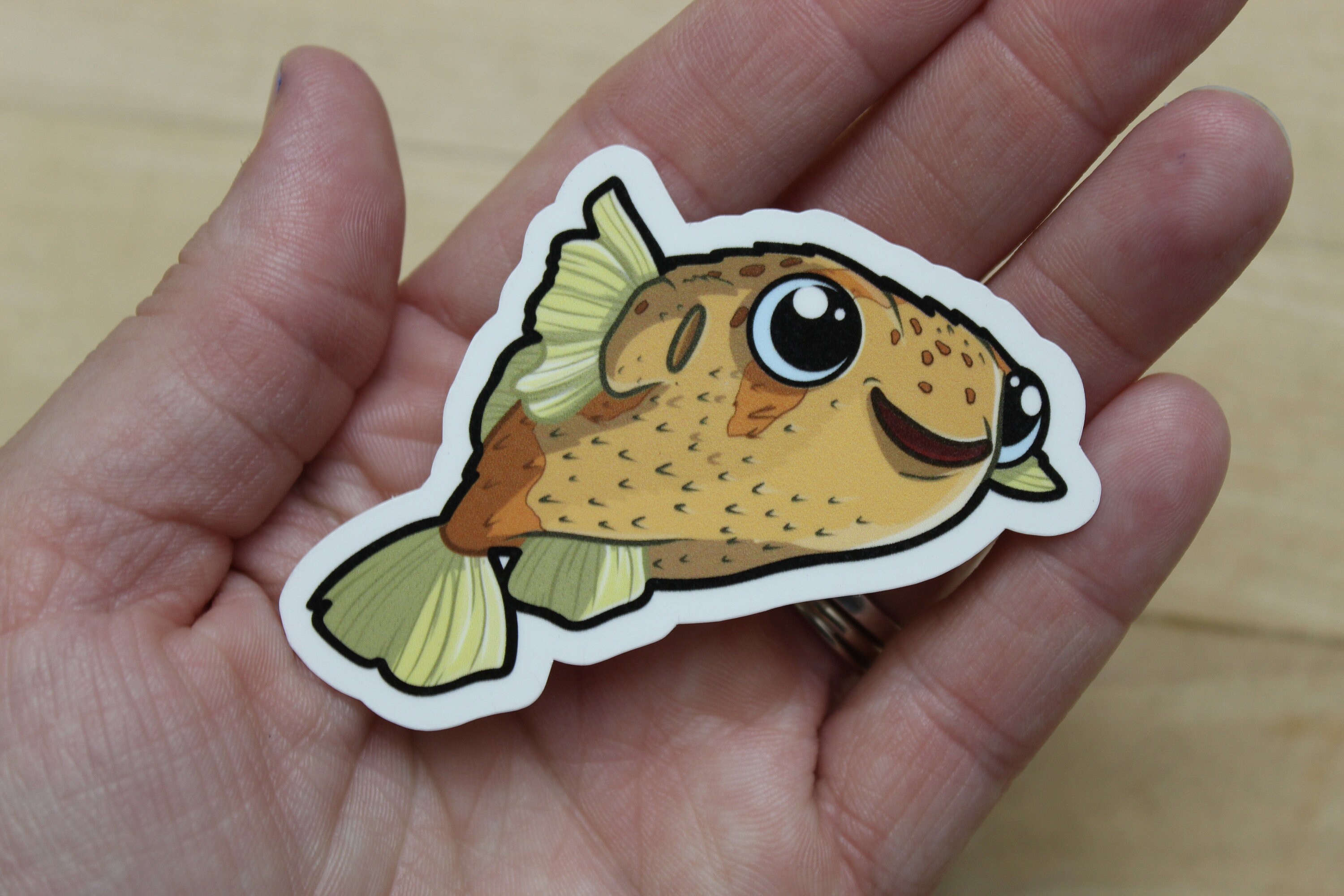 Pufferfish Sticker-for Laptop, Planner, Phone Case, Journal + by Mega ...