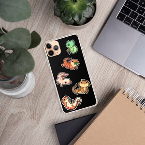 Super Kawaii iPhone Case Featuring Reptile Lizard Friends. Chameleon ...