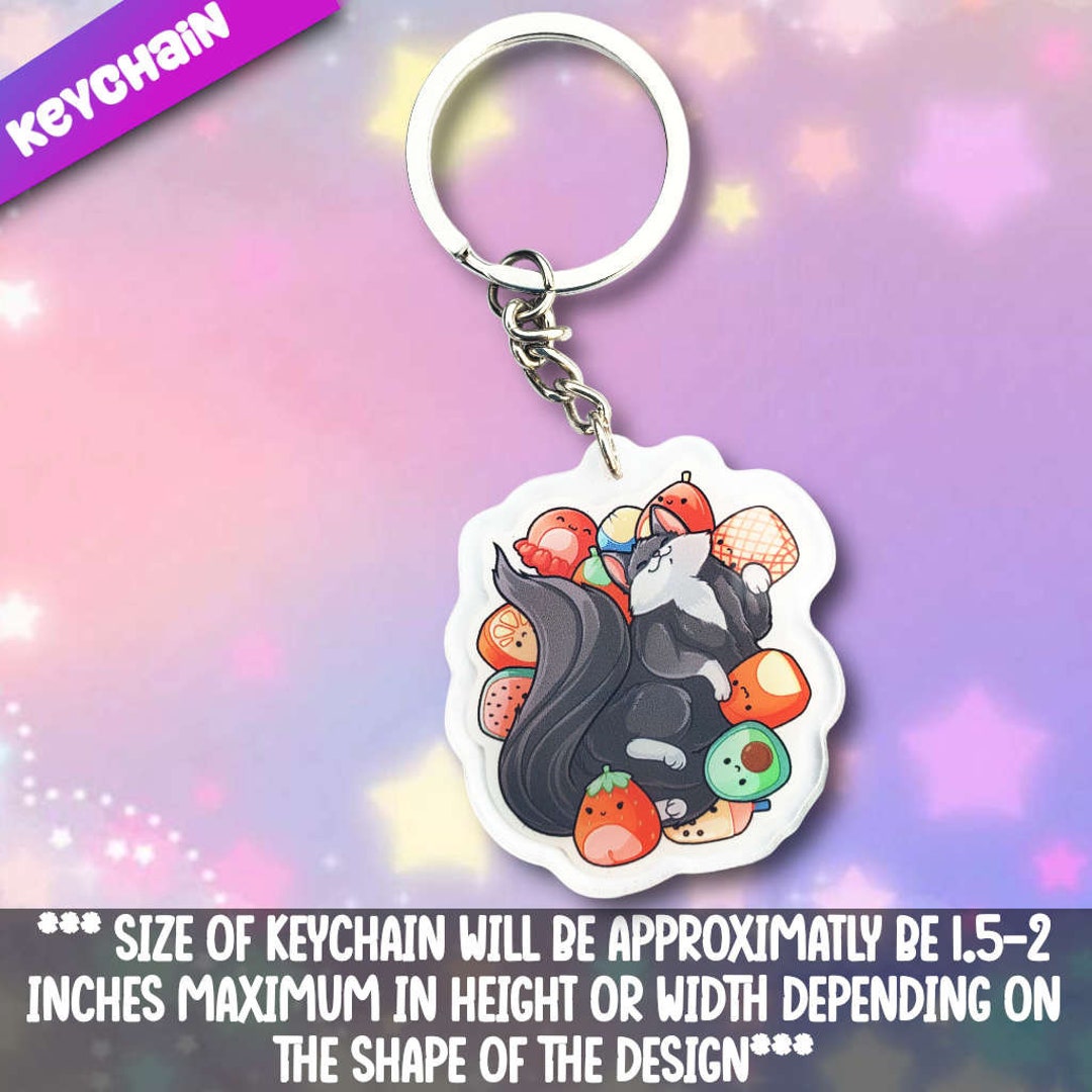 Cat With Squish Pillows Keychain. Adorable Sassy Keychains to Hang on ...