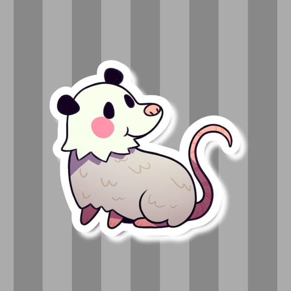 Chibi Opossum Decal - Etsy UK