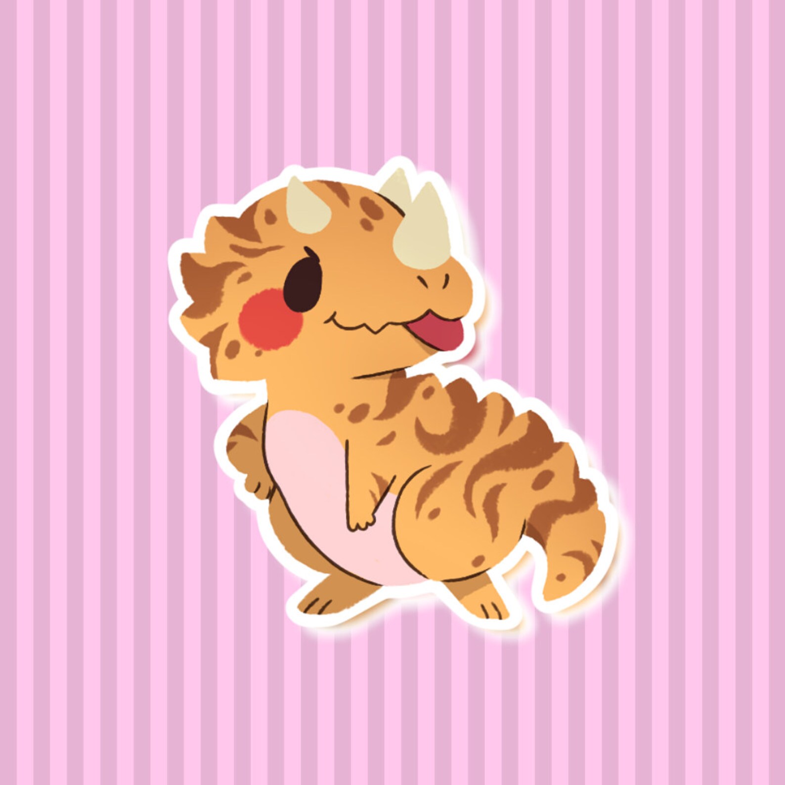 Super Cute Ceratosaurus Dinosaur Really Adorable Kawaii Dino - Etsy