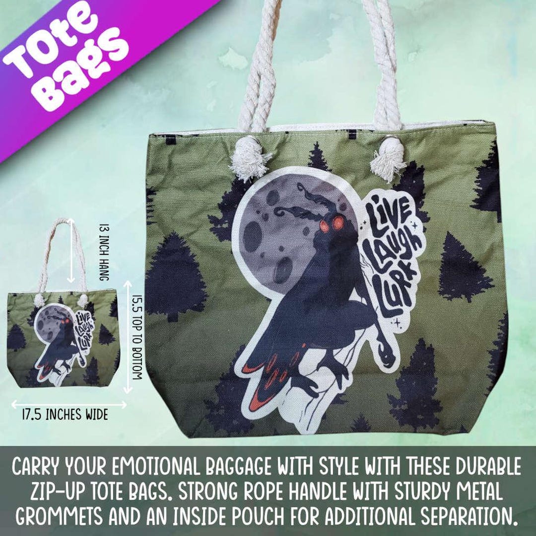 Mothman Tote Bag- Its Time to Carry Your Emotional Baggage With Style ...