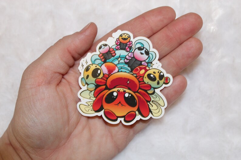 Super Kawaii Spider Plusie Sticker! Adorable Spider Plush Friend-for ...