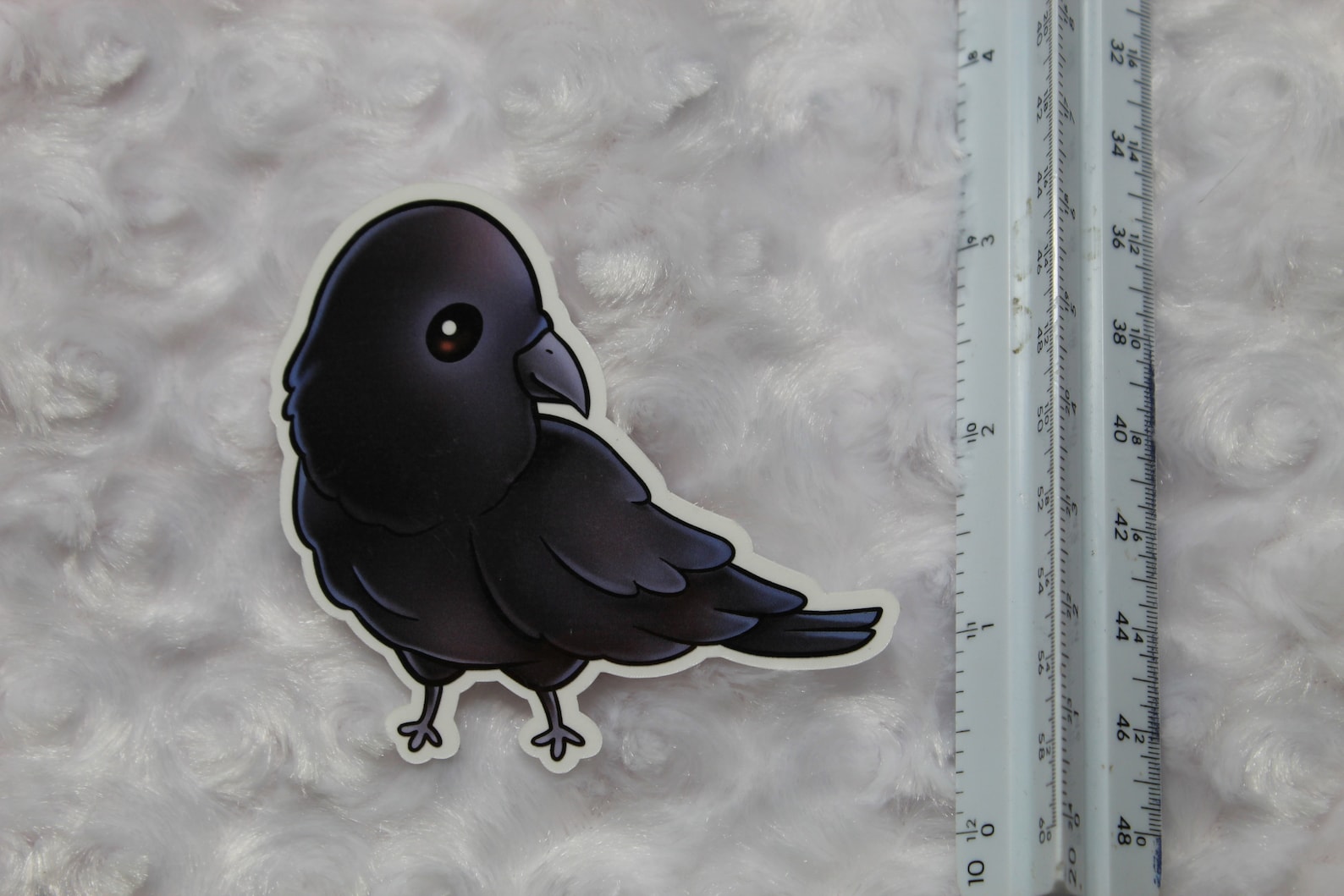 Super Kawaii Crow sticker Adorable Raven friend-for laptop | Etsy