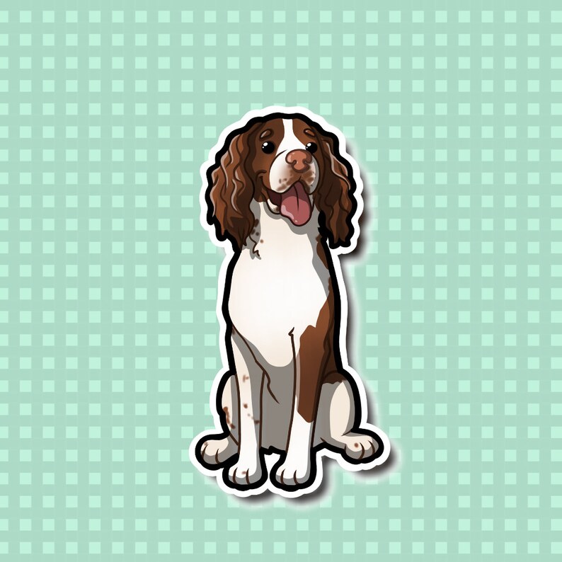 Super Kawaii English Springer Spaniel Sticker Adorable | Etsy