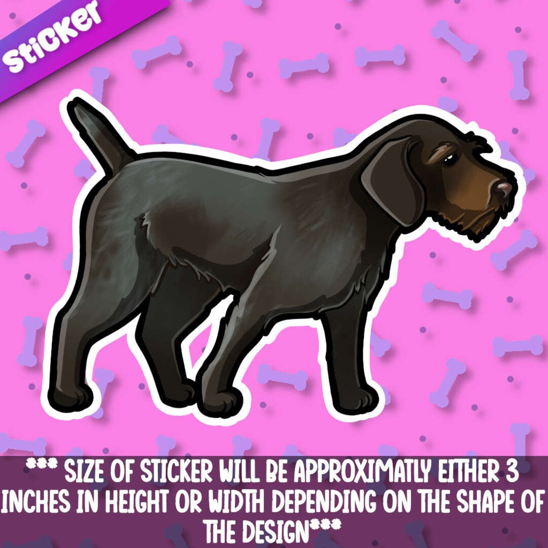 German Longhair Pointer Sticker! Adorable Sporting Dog Friend-for ...