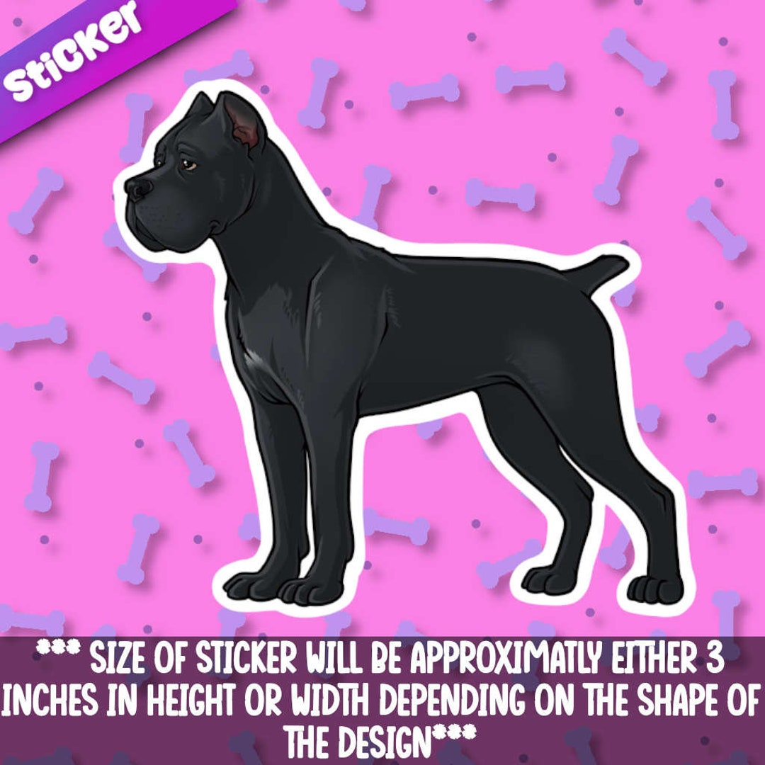 Cane Corso Sticker! Super Adorable Kawaii Dog Friend-for Laptop ...