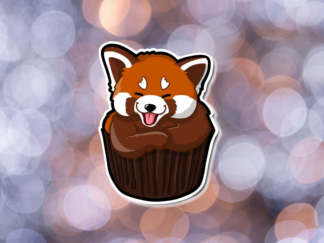 Cute Red Panda Cupcake Super Adorable Kawaii Panda Friend-for - Etsy