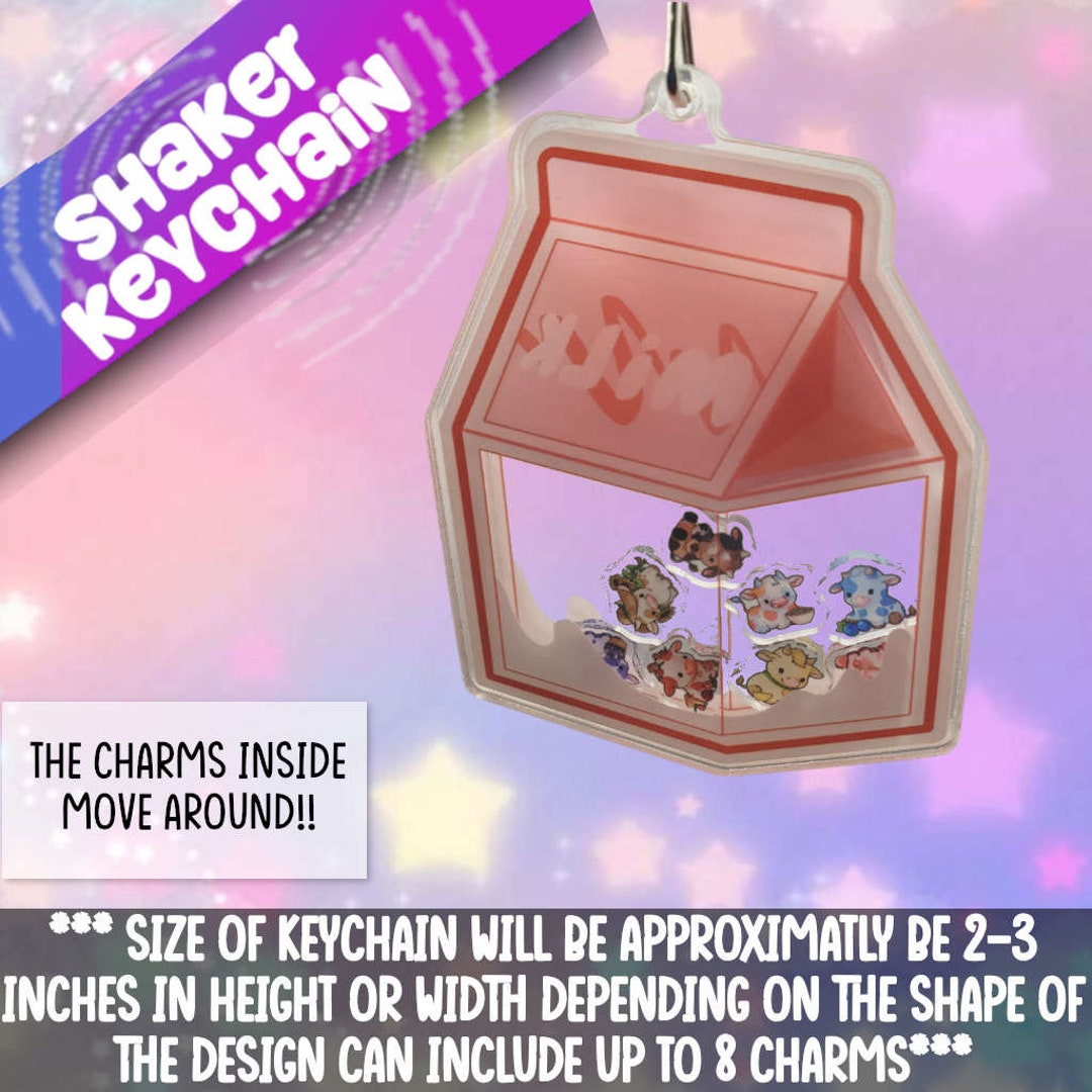 3 Milk Carton . Adorable Shaker Charm to Hang on Your Favorite Items ...