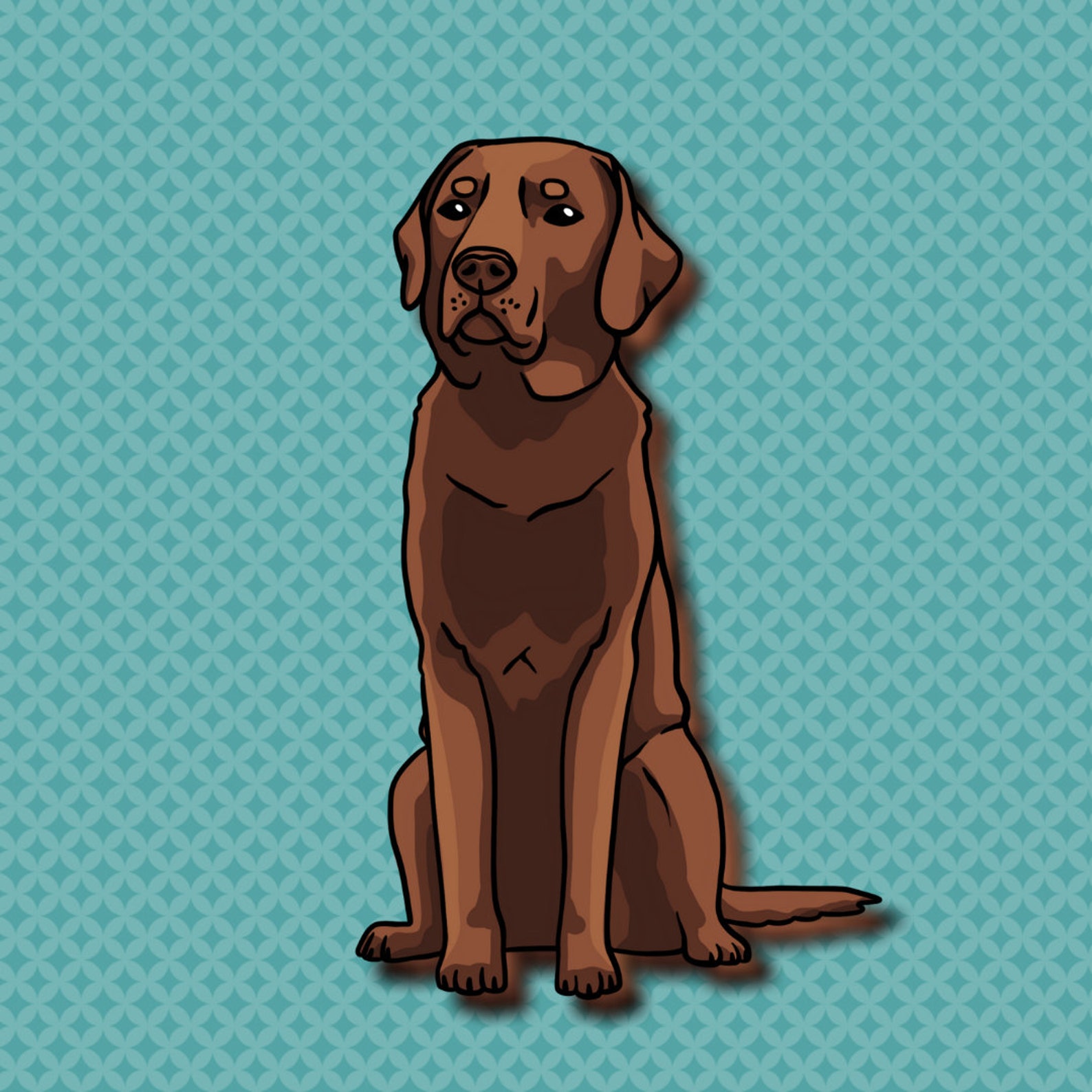 Lindo chocolate lab / Labrador retriever Super adorable - Etsy España