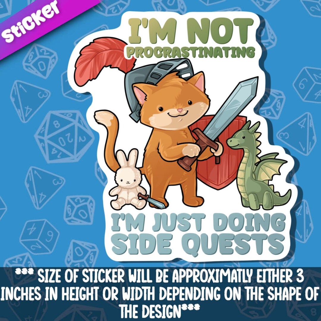 I'm Not Procrastinating I'm Doing Side Quests-funny Phrase Sassy ...