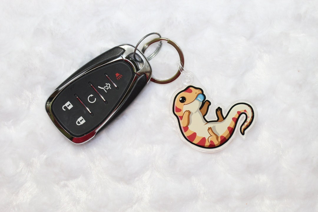 Super Adorable Blue Tongue Skink Keychain. Kawaii Reptile - Etsy