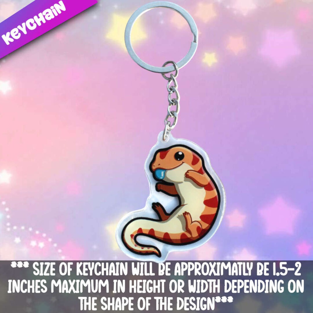 Super Adorable Blue Tongue Skink Keychain. Sassy Keychains to Hang on ...