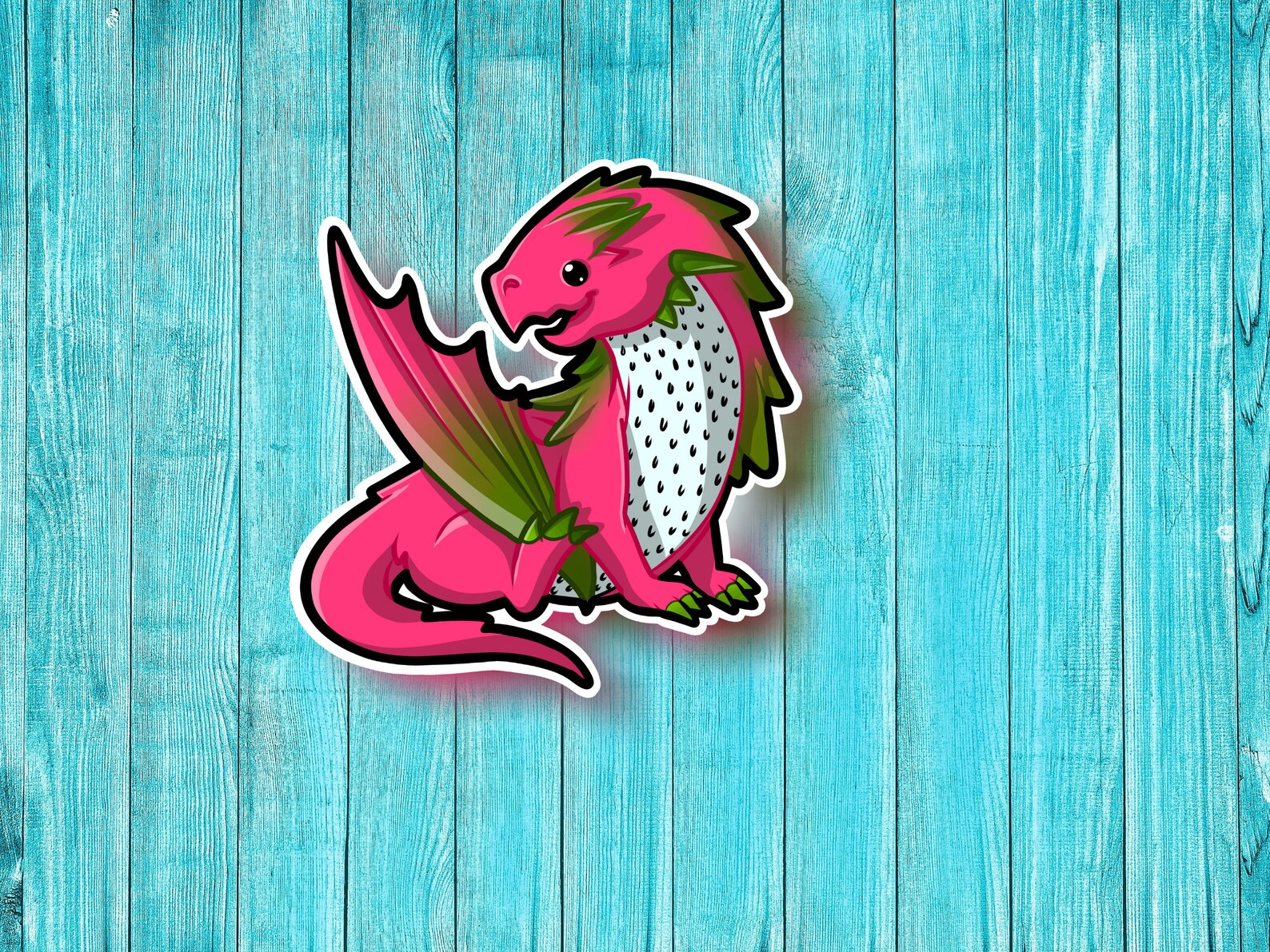 Dragon- Dragon Fruit Super Adorable Kawaii Dragon Friend-for Laptop ...