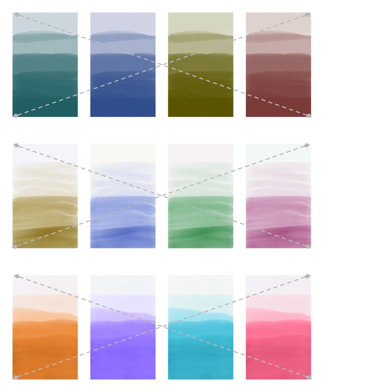 Ombre Watercolor Digital Paper, Digital Paper Pack, Background Texture ...