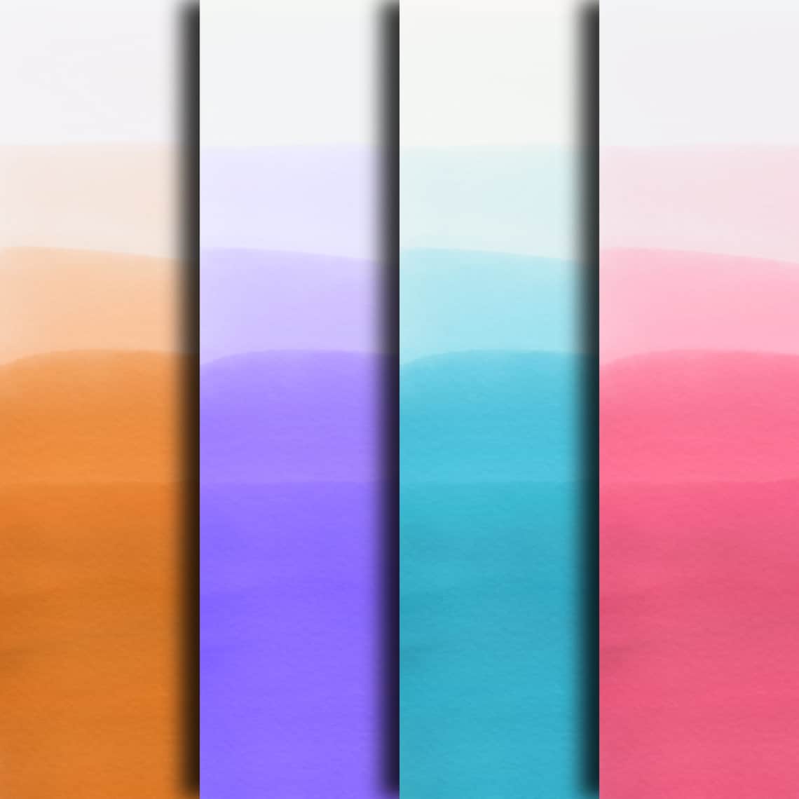 Ombre Watercolor Digital Paper, Digital Paper Pack, Background Texture ...