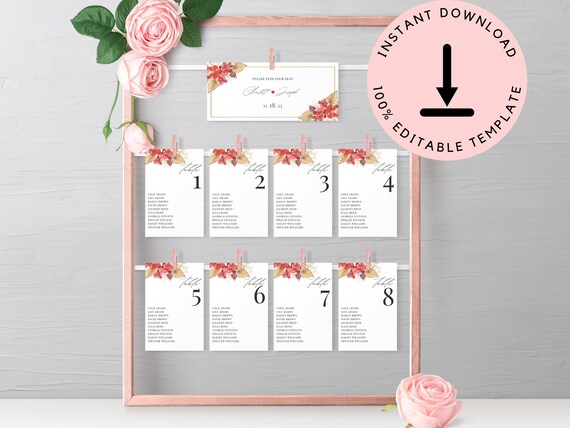 Hanging Seating Chart Wedding Seating Chart Board Wedding | Etsy