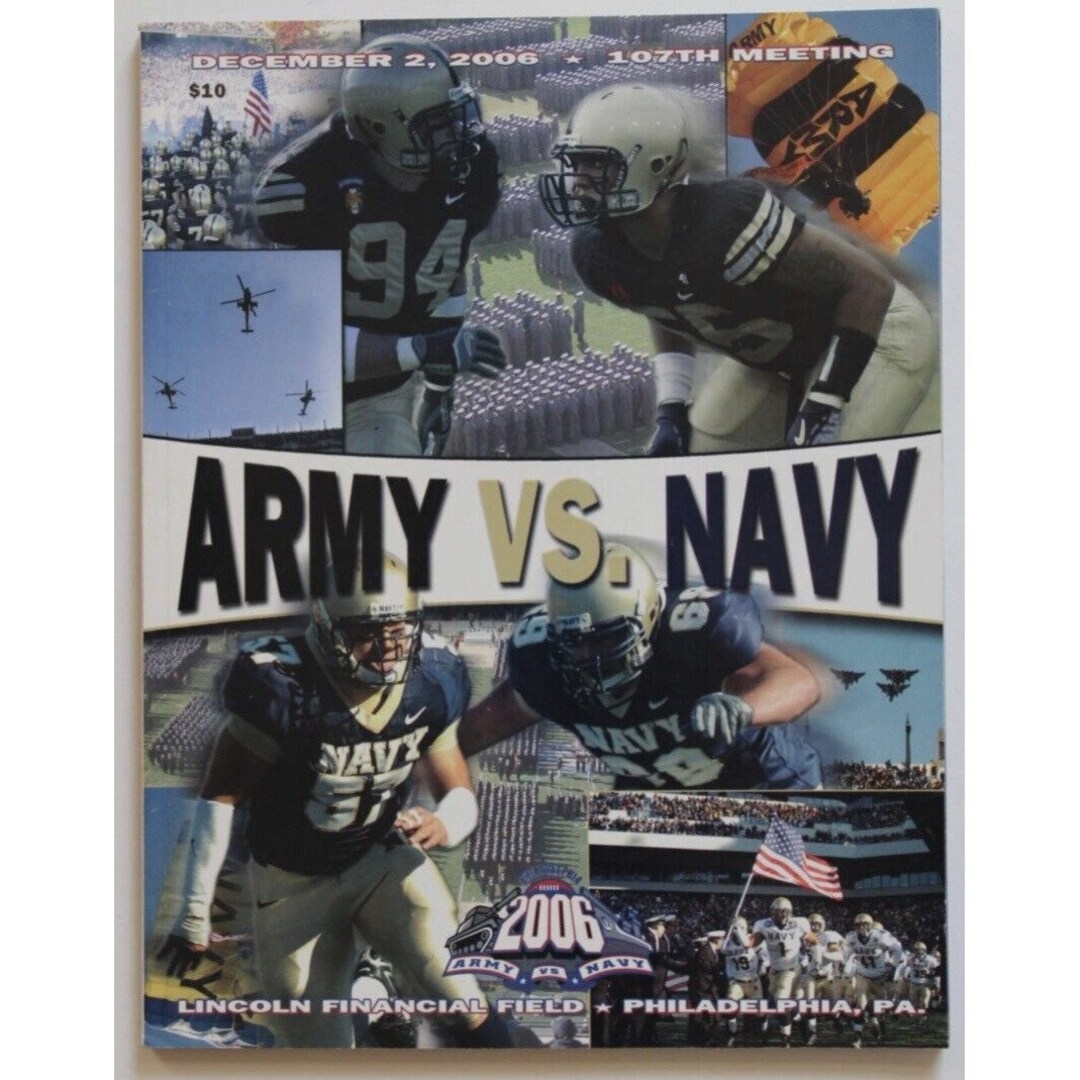 New Unused 2006 Army Vs Navy Football Game Program 107th Edition of ...