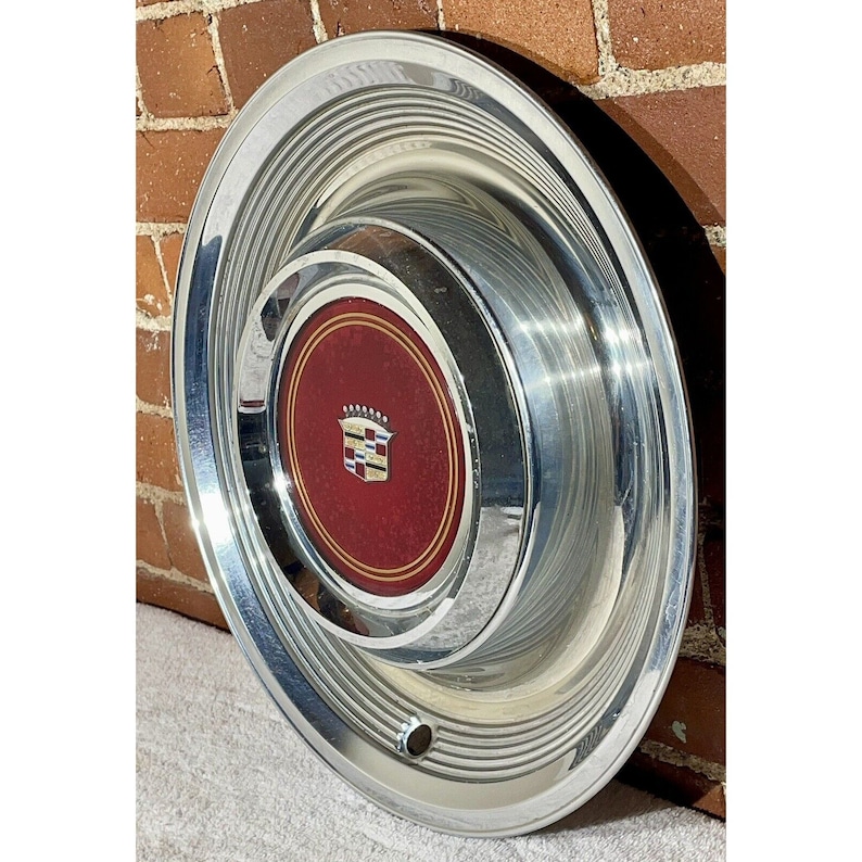 Genuine 1954-55 Cadillac Deville Fleetwood Eldorado Hubcaps OEM Rare ...
